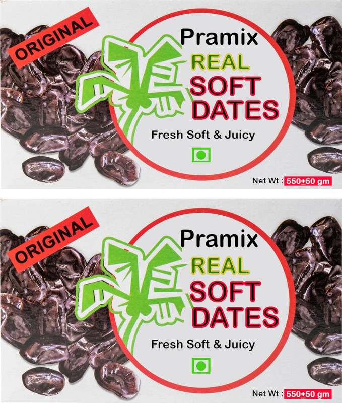 Pramix Soft Dates, Black Dates, Organic Soft Khajoor Fresh Juicy Dates ...